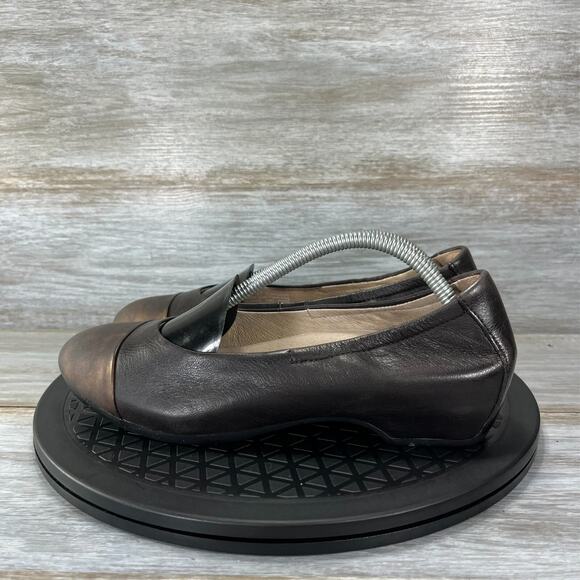 Dansko | Shoes | Dansko Womens Lisanne Chocolate Brown Leather Ballet ...